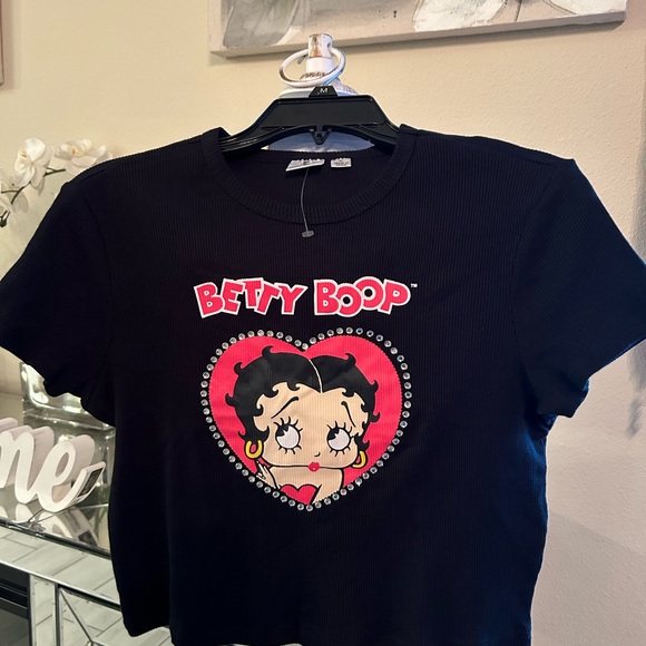 Betty Boop | Tops | Betty Boop Crop Top | Poshmark